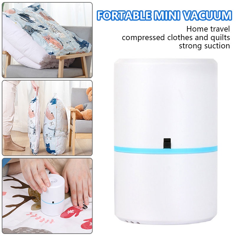 Portable Compressed Bag Electric Pump Vacuum Bag Pump Mini Vacuum ...