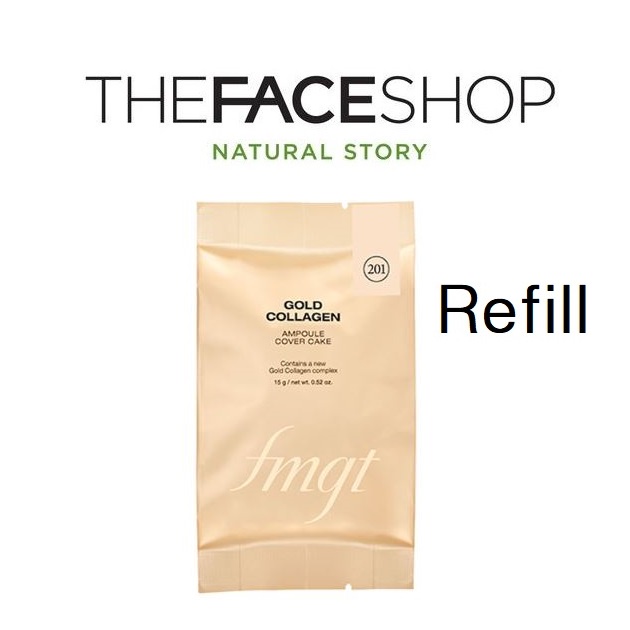 [THE FACE SHOP] NEW Fmgt Gold Collagen Ampoule Cover Cake (Refill ...