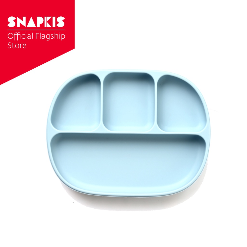 Snapkis Silicone Suction Plate with Divider - Assorted Colours | Shopee ...