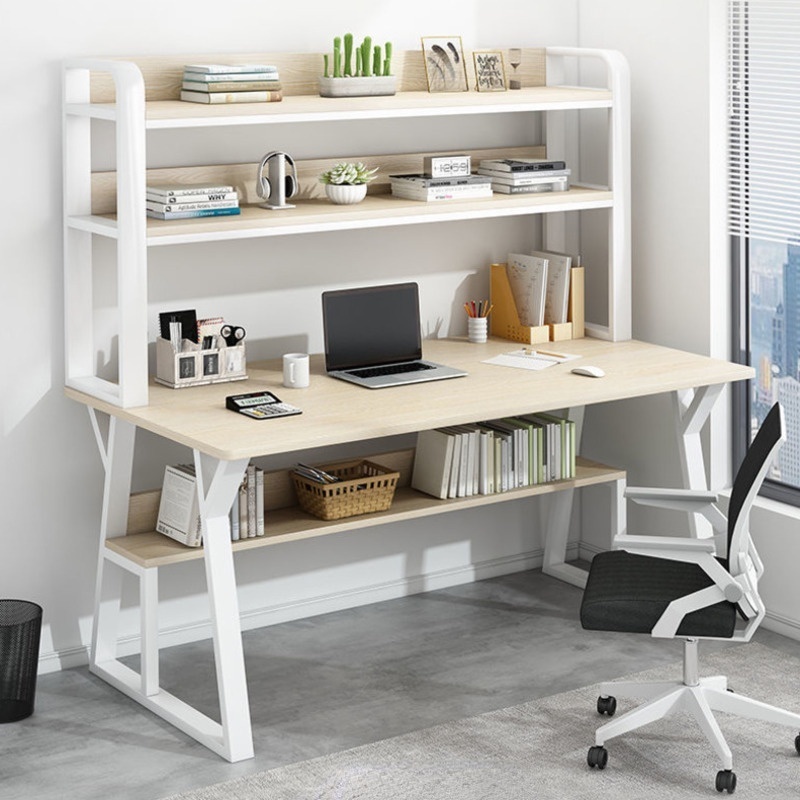 Computer Desk Bookshelf Combination Home Simple Student Writing Desk ...