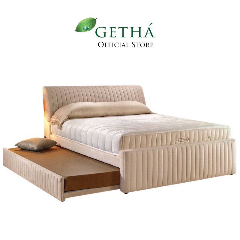 Getha 3 in 1 Bed Frame - Pull Out Bed with Drawer Storage | Shopee ...