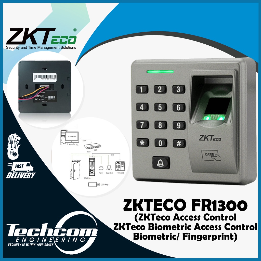 ZKTECO FR1300 (ZKTeco Access Control/ZKTeco Biometric / Access Control/ Biometric/ Fingerprint ...