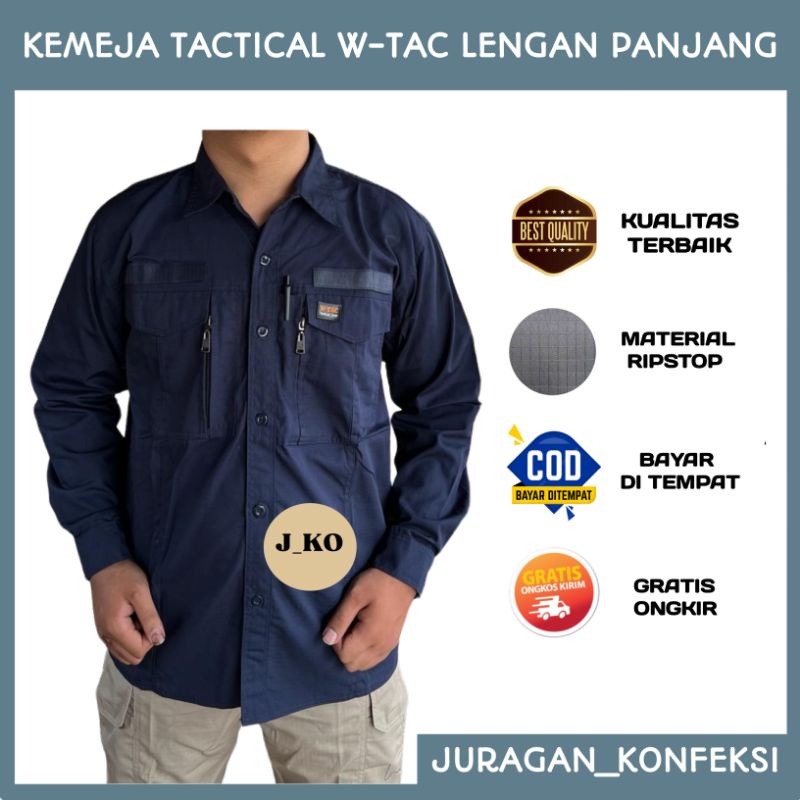 KEMEJA Pdl W-TAC FIELD TACTICAL SHIRT LONG SLEEVES PDL FIELD TACTICAL ...