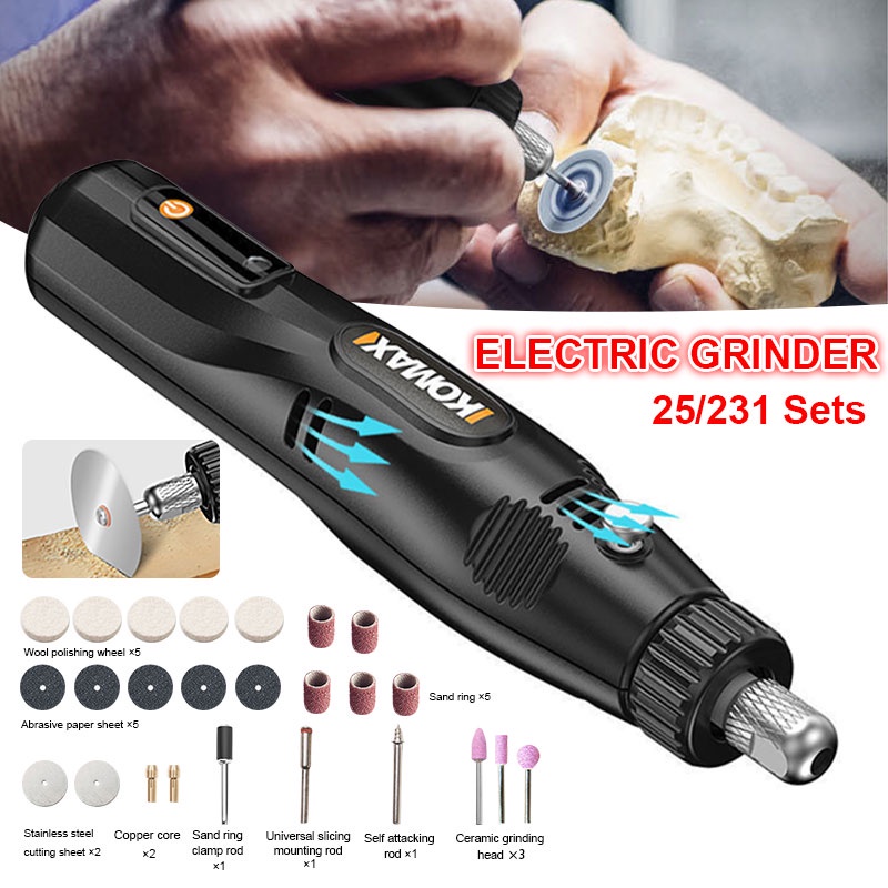Multi-functional Professional Electric Grinder Set 5-Speed Variable ...