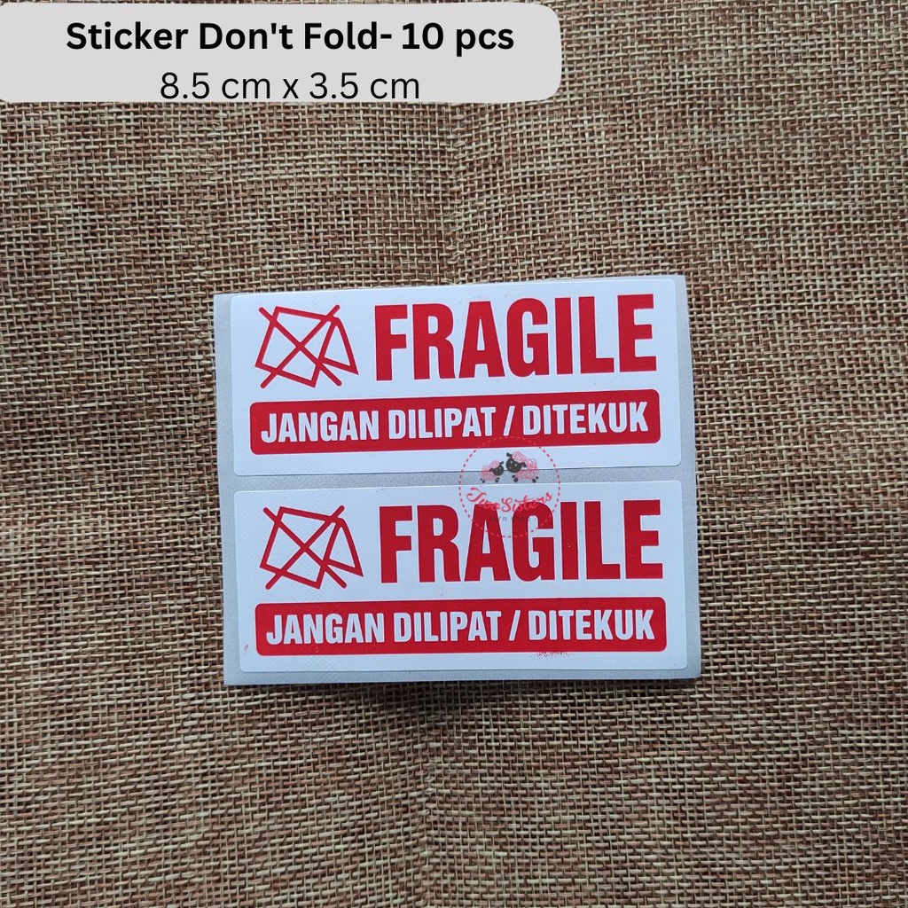 Fragile Sticker Don't Bend | Don't Fold (10 pcs) | Shopee Singapore