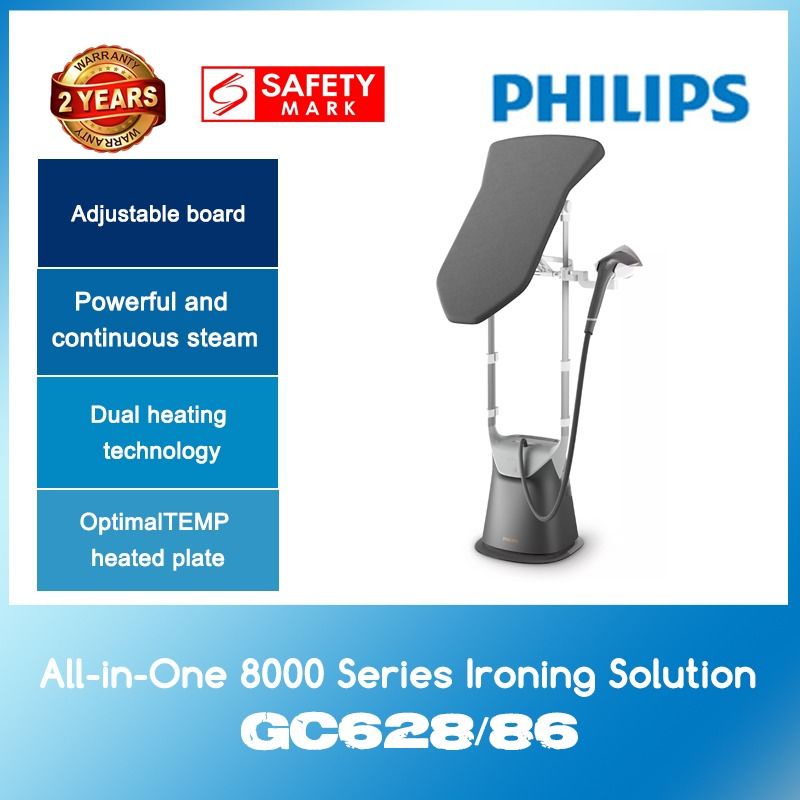 Philips GC628/86 All-in-One 8000 Series Ironing Solution WITH 2 YEARS ...