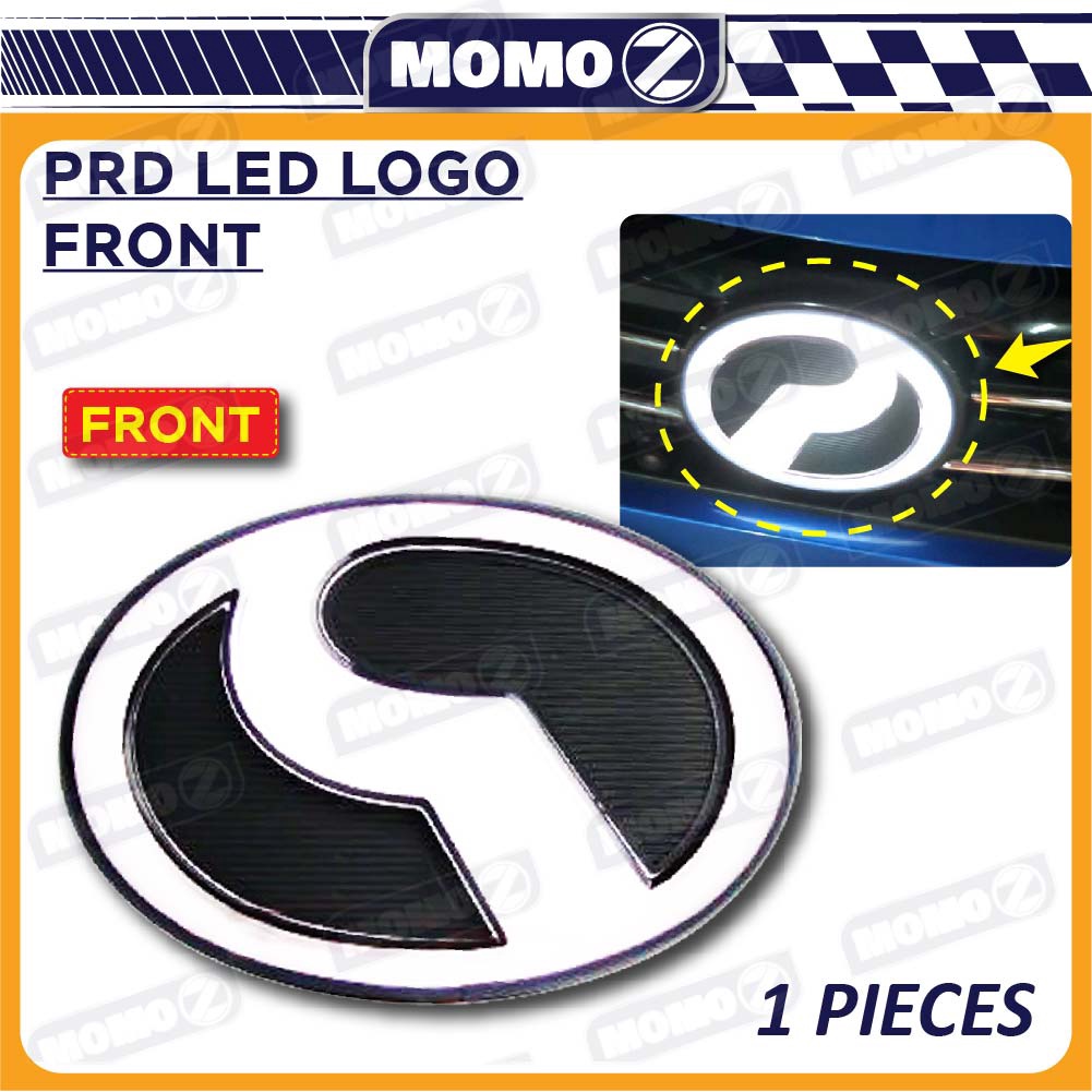 Car Front Led Logo Emblem with Running For Perodua Myvi Alza Aruz Axia ...
