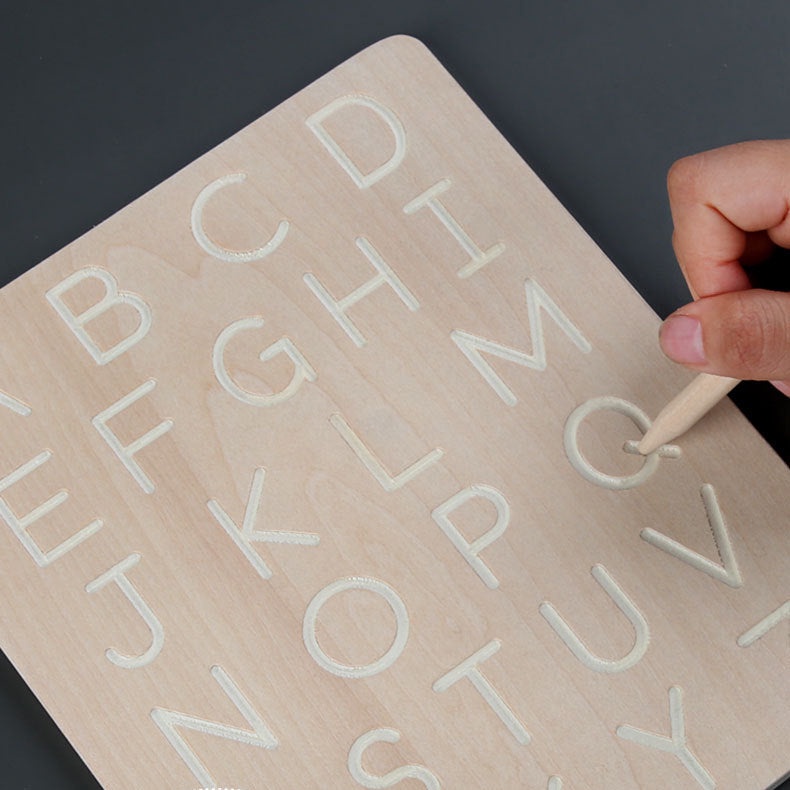 SG Seller Double Sided Wooden Letter & Number Writing Board. | Shopee ...