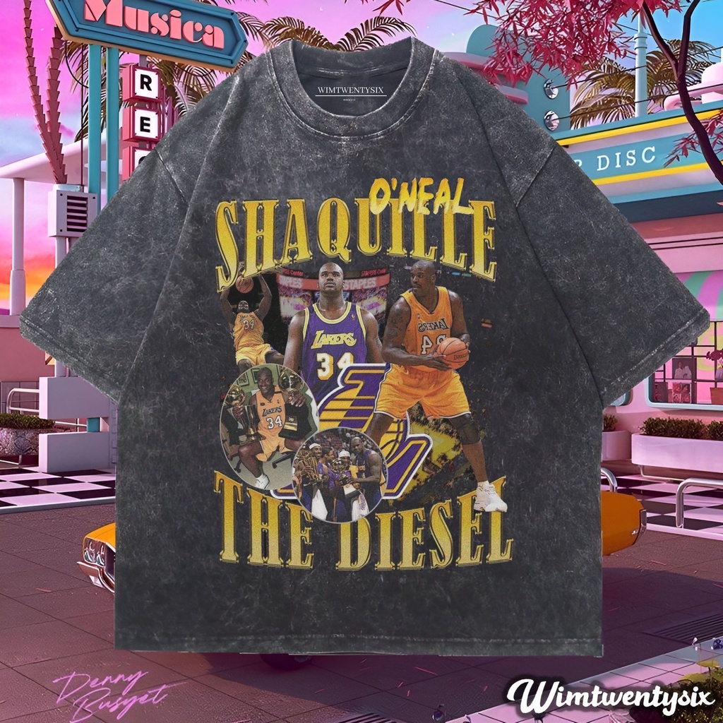 Wimtwentysix “Oneal shaquille the diesel basketball ball” Oversize T ...