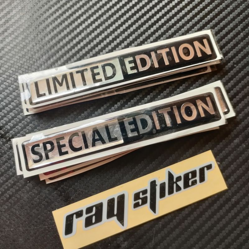 Limited EDITION 3D EMBLEM Embossed Sticker. Special EDITION | Shopee ...