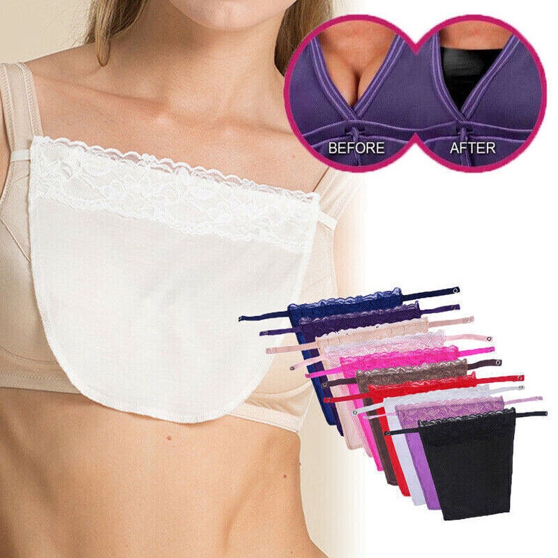Women Lace Clip On Mock Camisole Bra Overlay Panel Chest Cloth Shopee