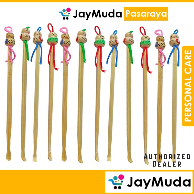 JAYMUDA Bamboo Earpick Set Ear Wax Cleaning Tool Ear Clean Digger Alat ...