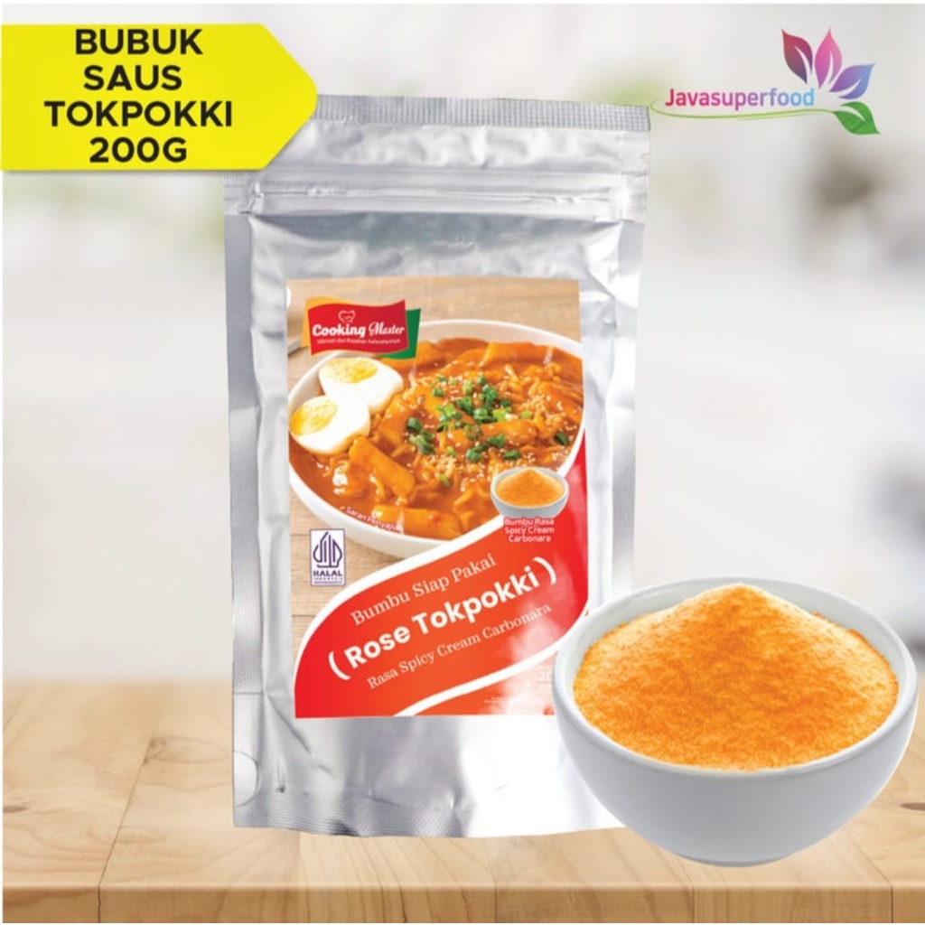 Tokpokki Powder/Rose Tteokbokki Spicy Cream Carbonara Tteokboki 200G ...