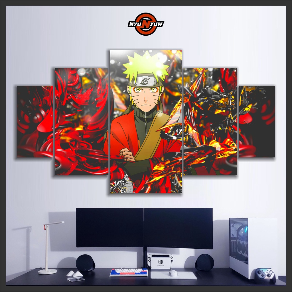 HIASAN DINDING Anime Poster Wall Decoration 1 SET UZUMAKI NARUTO Wall ...