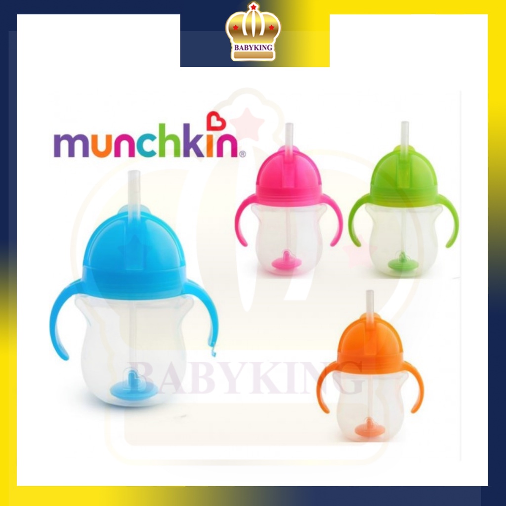 Munchkin Click Lock Weighted Flexi-Straw Cup (7oz) | Shopee Singapore
