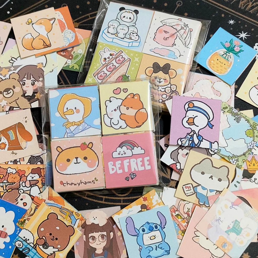 [100pc] Sticker Seal Packing Packaging Cute Sticker Freebies Sticker ...