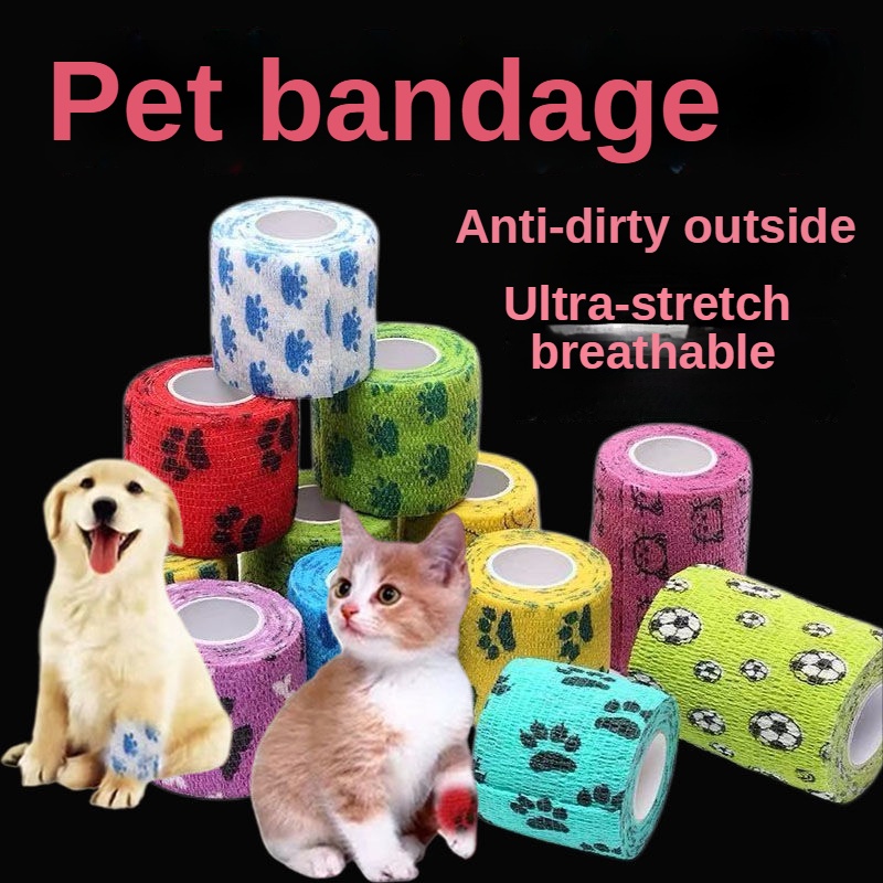 Self-adhesive Elastic Bandage For Pets Horses Dogs Animal Printed Non ...
