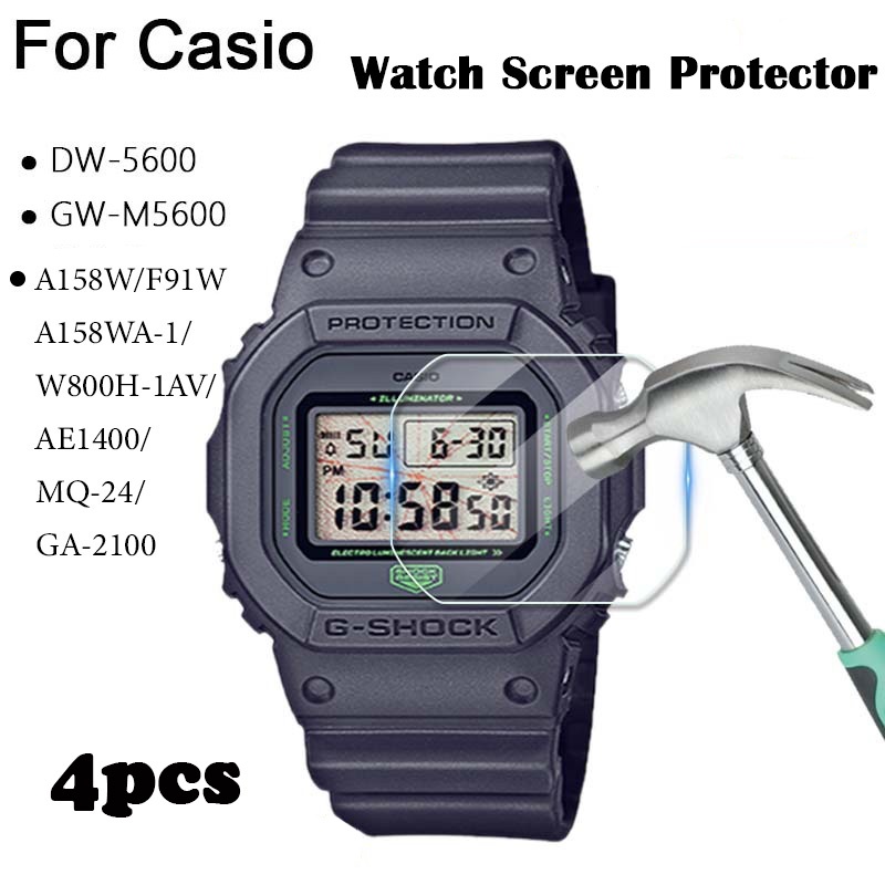 2pcs 4pcs Watch Screen Protector Film for Casio G-Shock DW5600 ...