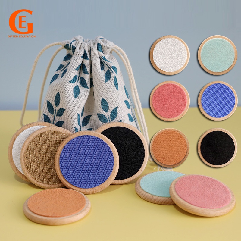 Children Sensory Toy Montessori Tactile Board Baby Touch Perception ...