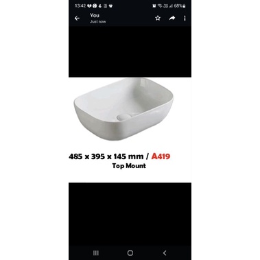 BARON BASIN A422B A423B A425 A426 A428 A429 Artistic Basin Cheapest ...