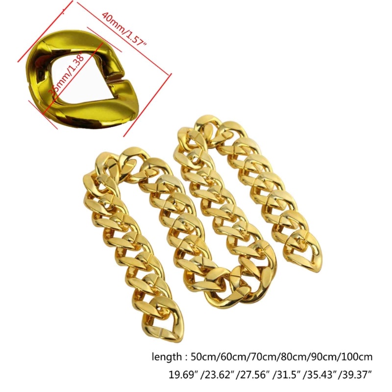 Best Big Chunky Necklace Rapper Fake Gold Chain 90s Hip Hop Gold ...