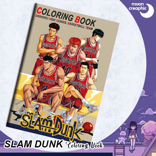Slam Dunk Coloring Book (A5size) | Shopee Singapore