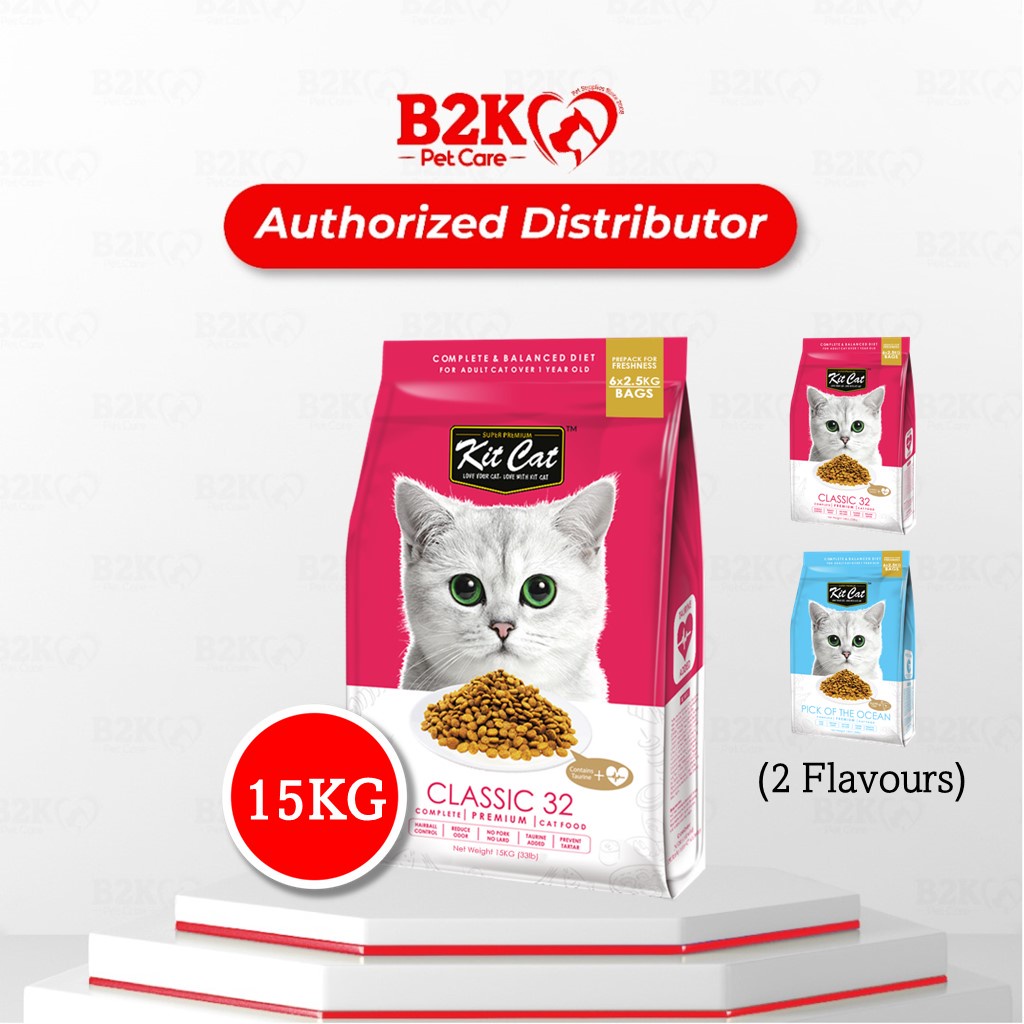 Kit Cat Super Premium Dry Cat Food (15kg) | 2.5kg x 6 Bags Inside ...