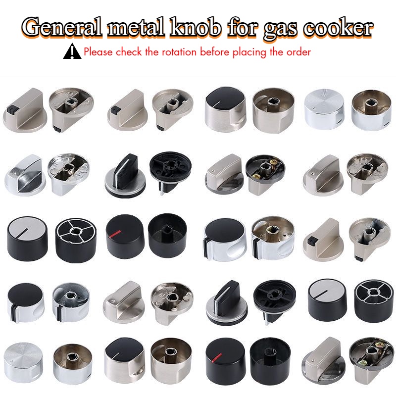 Natural Gas Stove Accessories Switch Metal Knob Zinc Alloy Embedded ...