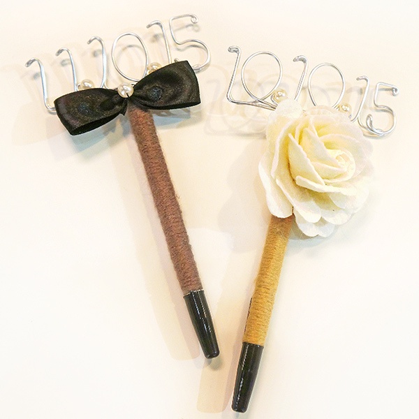 Wedding Pen Set with Dates Custom Wordings or Numbers (S) | Shopee ...