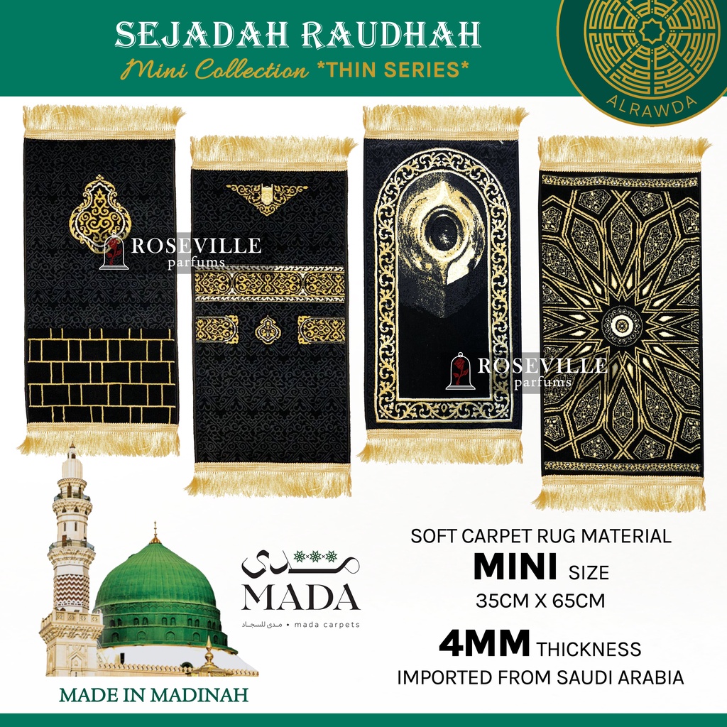 Sejadah Raudhah 4mm - Mini Kaaba Collection (Premium Prayer Mats by ...