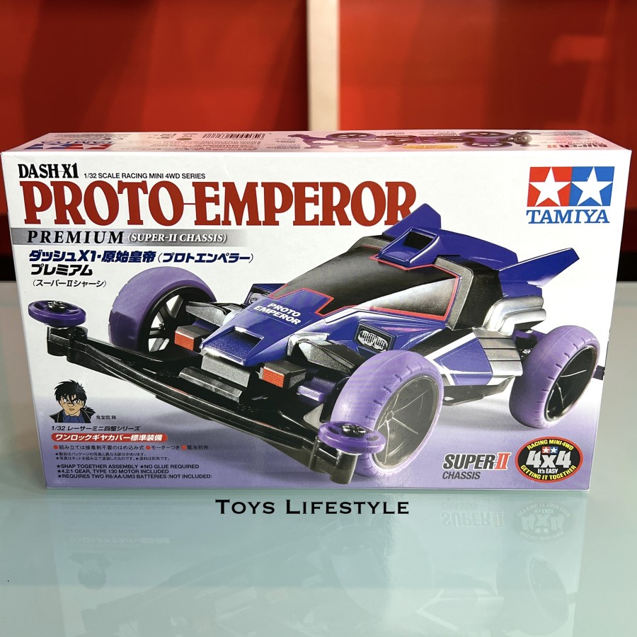 Tamiya Mini 4WD Car Assembled Toy - Proto Emperor Dash X1 (ORIGINAL ...
