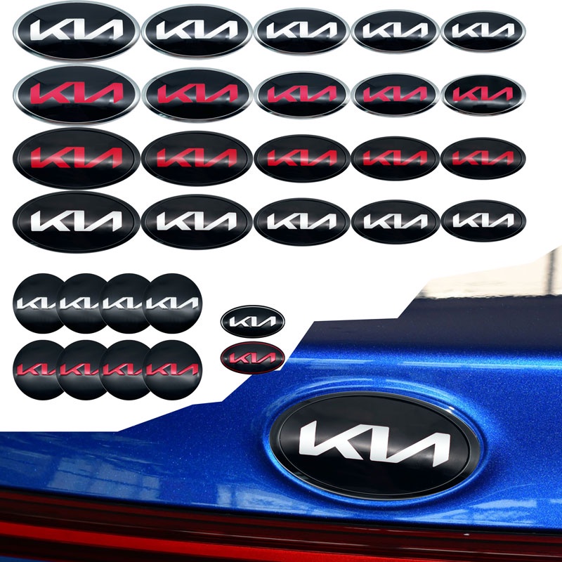 Car Front Emblem Rear Trunk Badge Steering Wheel Sticker for KIA K2 K3 ...
