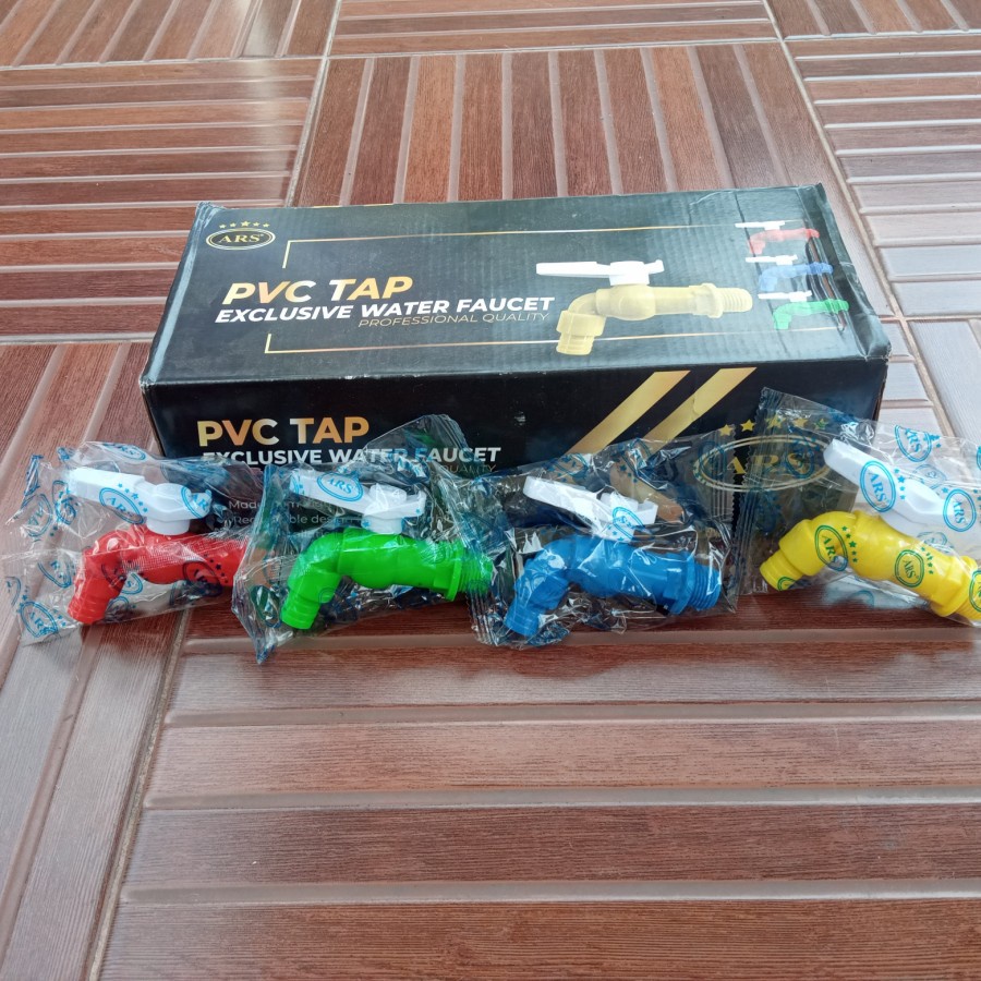 MERAH ARS PVC Water Faucet || Abs plastic garden wall faucet Yellow Red ...