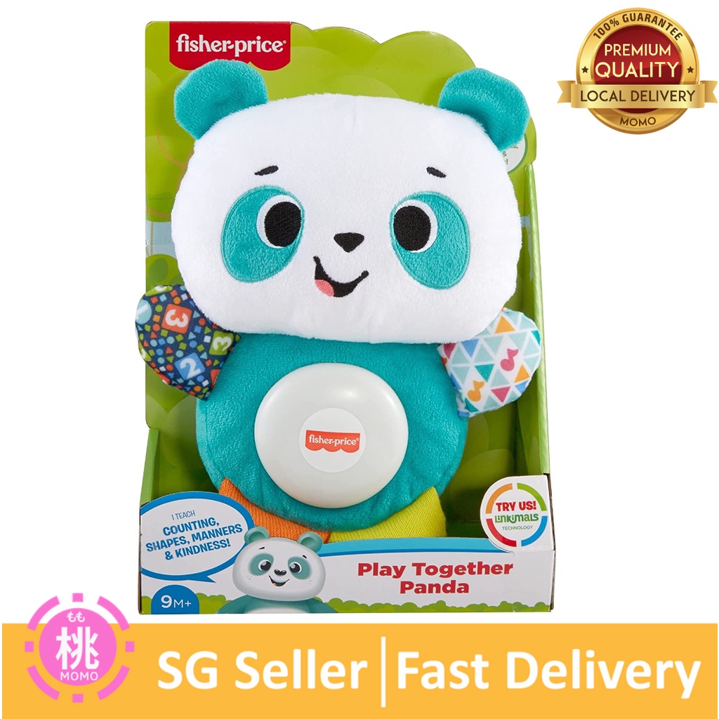 Fisher Price Linkimals Play Together Panda Musical Learning Plush Toy ...