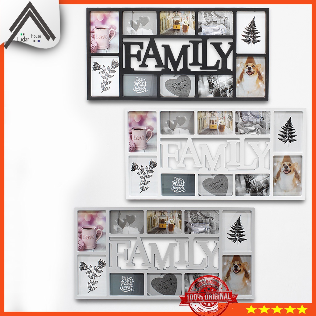 Photo Frame Wall Picture Fancy Frame Collage Shape Frame | Shopee Singapore