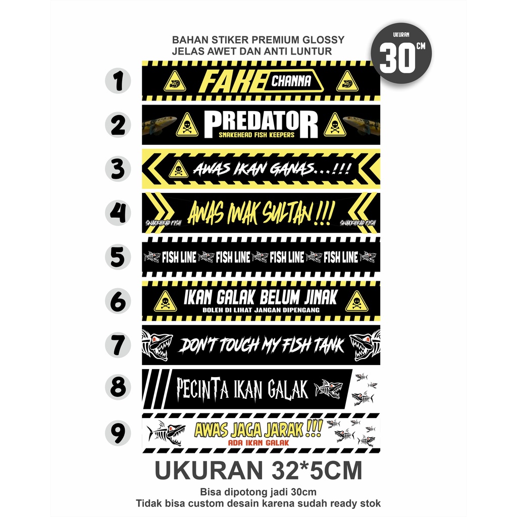 (NEW Design 2 Sizes 30cm) Aquarium stickers aquarium stickers tank ...