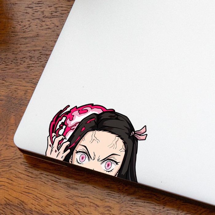 Vinyl Waterproof Laminated Nezuko Peeker Sticker | Nezuko Peeker ...