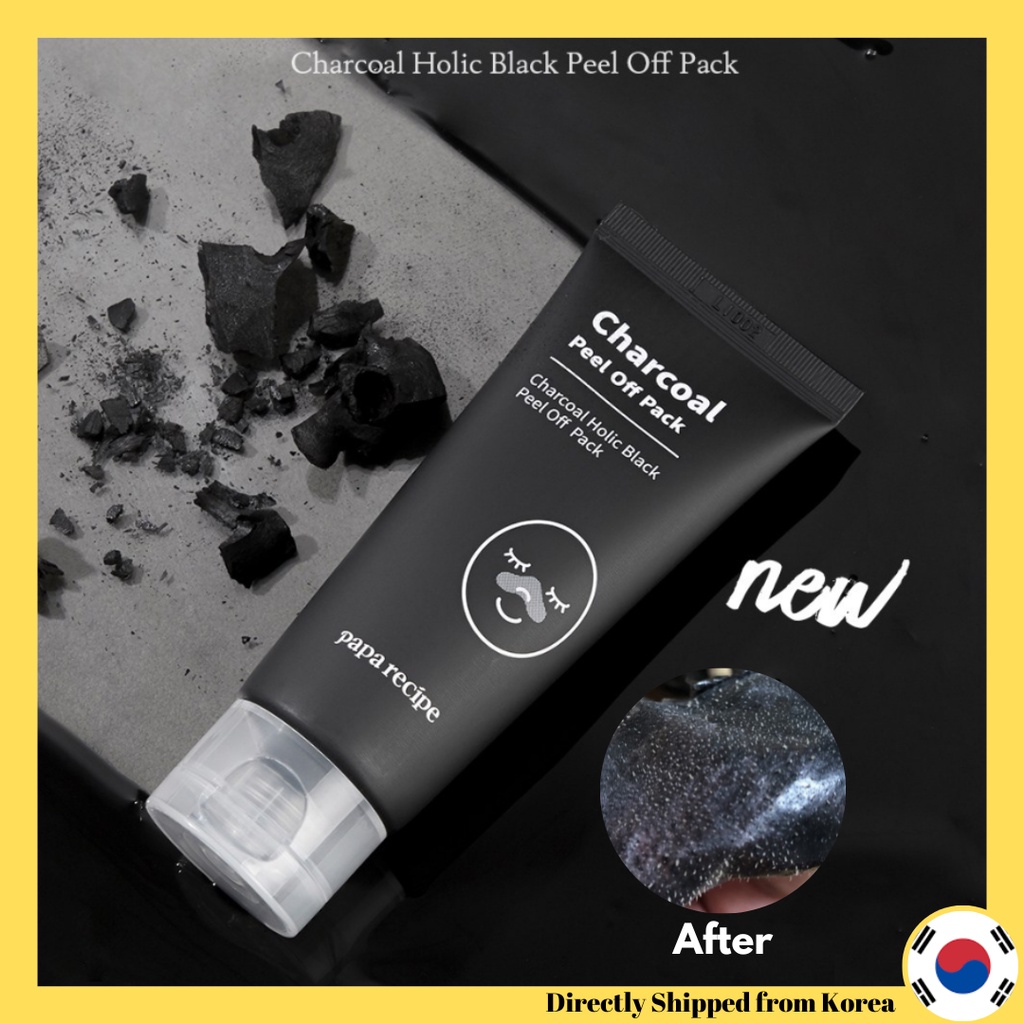 [PapaRecipe] Charcoal Holic Black Peel Off Pack 50ml Blackhead ...