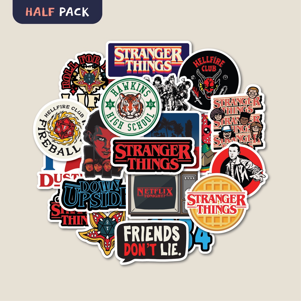 Sticker PACK STRANGER THINGS | Tumbler STICKER | Helmet Suitcase LAPTOP ...