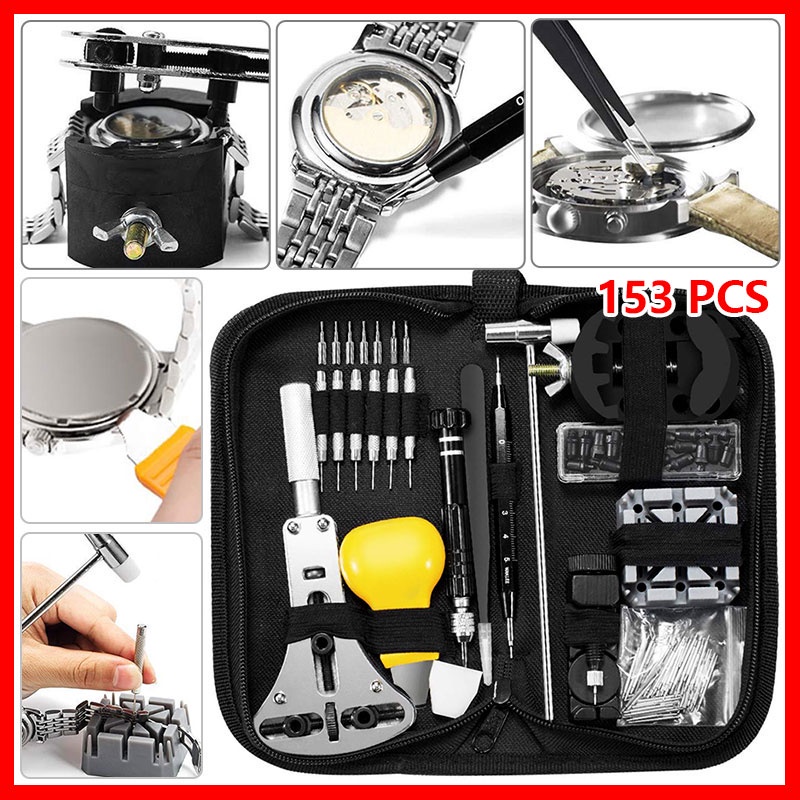 153/147Pcs Watch Repair Kit Professional Spring Bar Tool Set,Watch ...