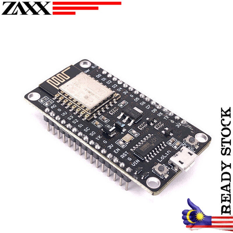 NodeMCU Lua V3 ESP8266 WIFI with CH340 Micro USB USB-C | Shopee Singapore