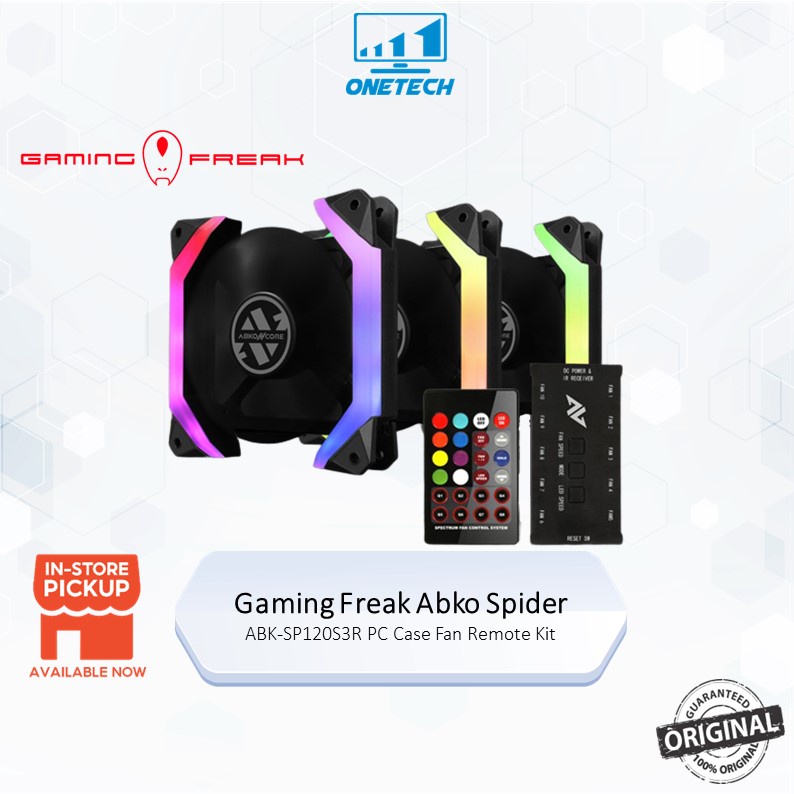 Gaming Freak ABKO Spider Spectrum 3 In 1 Pc Case Fan Remote Kit ( LED Control System / Superior ...