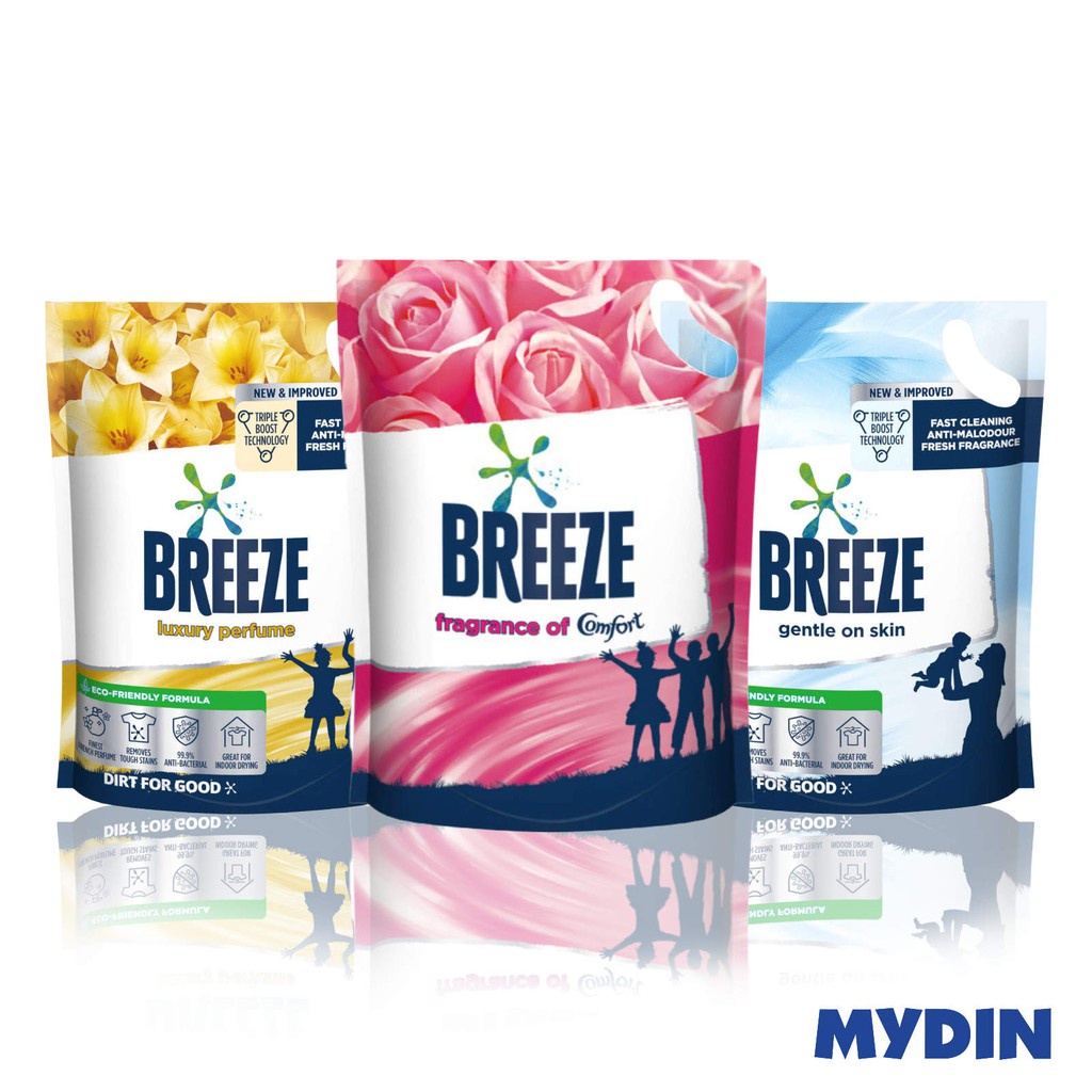Breeze Detergent Liquid 2 in 1 Refill (1.5kg) - 3 Variants | Shopee ...