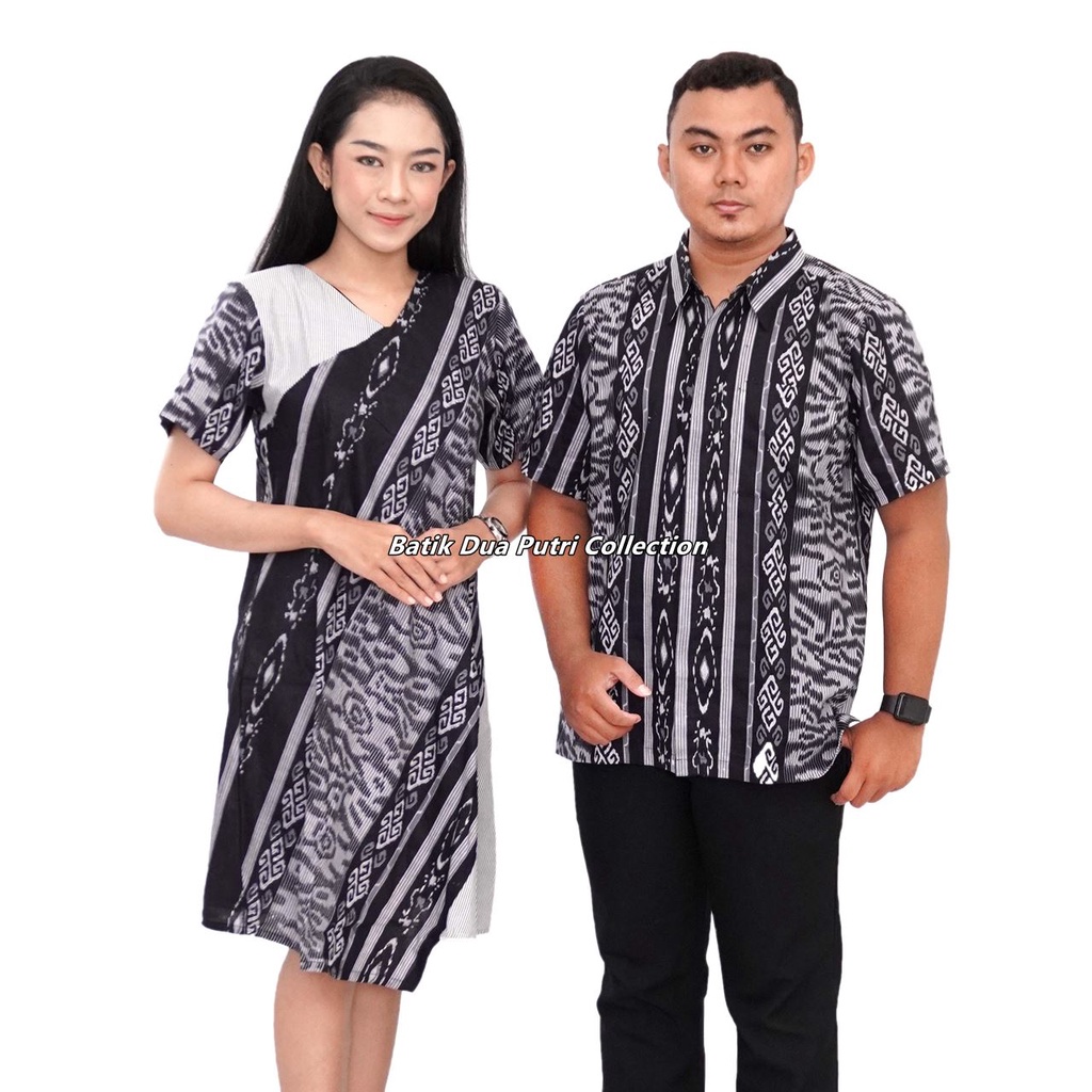 Batik Couple Motif Songket Dress Batik Women Hem Batik Men Batik Dua ...