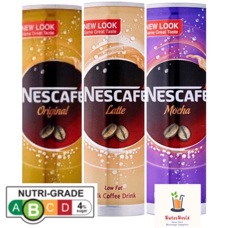 Nescafe Low Fat Milk Coffee Drink / Mocha/ Latte 240ml x 24 cans ...