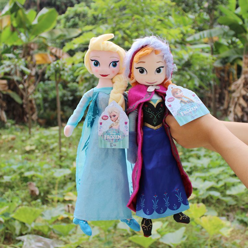【Ready Stock】40/50cm Disney Frozen Fever Elsa And Anna Plush Toy ...