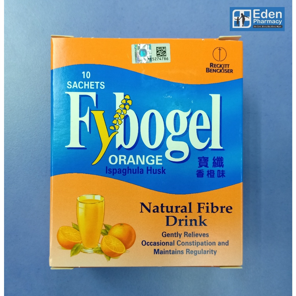 Fybogel Orange Ispaghula Husk Natural Fibre Drink ( 1 x 10's ) | Shopee ...