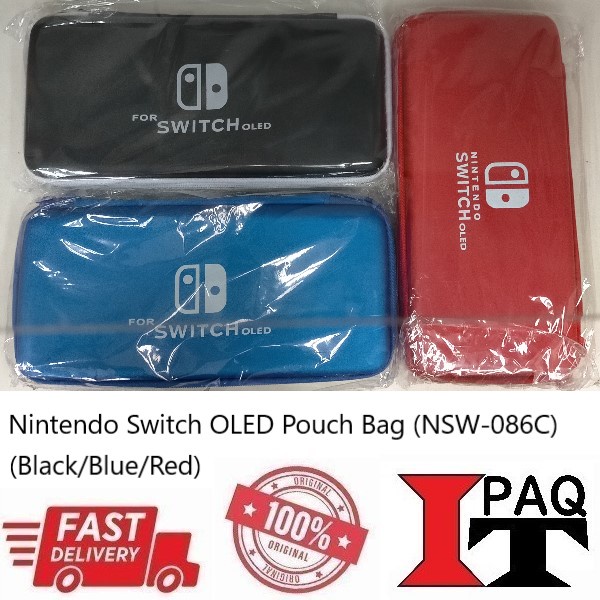 Nintendo Switch OLED Pouch Bag (NSW-086C)(Black/Red/Blue) | Shopee ...