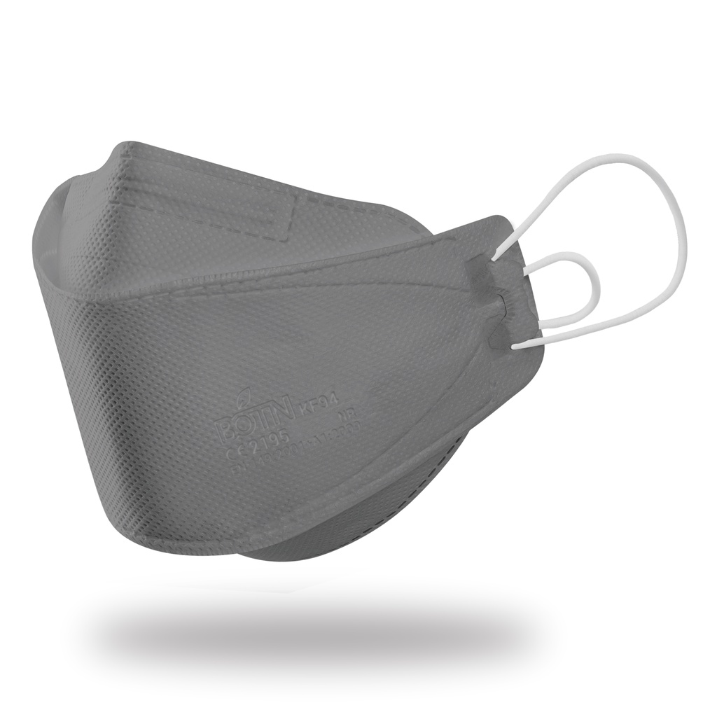 BOTN KF94 mask Disposable mask XLarge size Earloops Adjustable DarkGrey ...