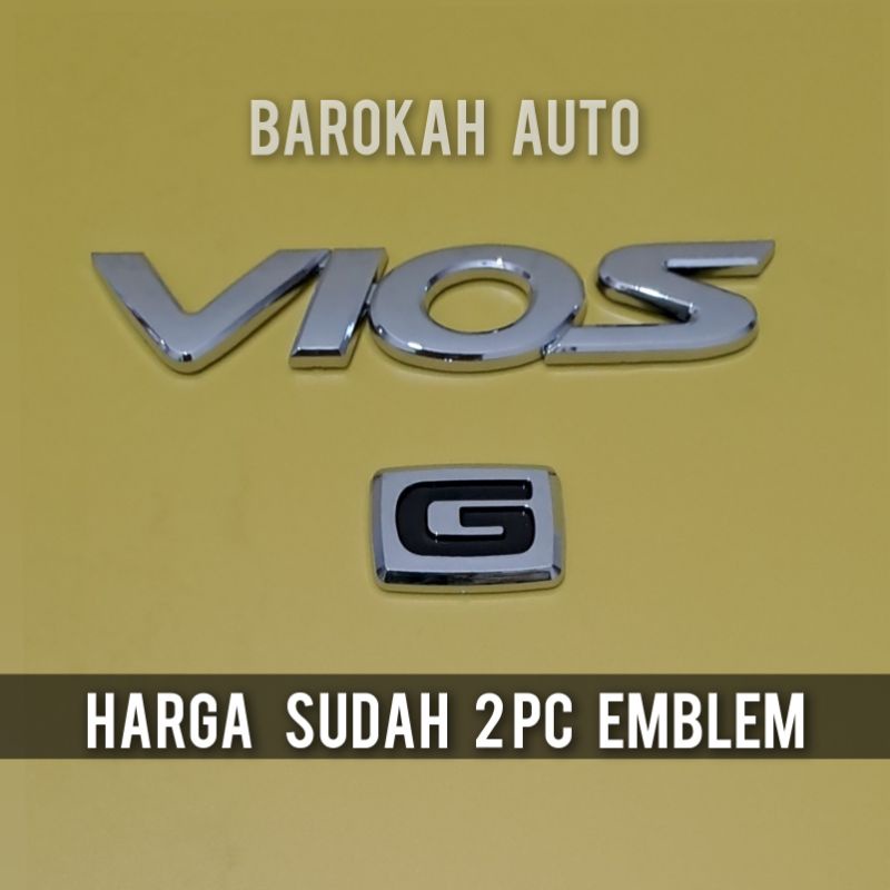 Vios car logo, vios gen 2 emblem, price includes 2 emblems | Shopee ...